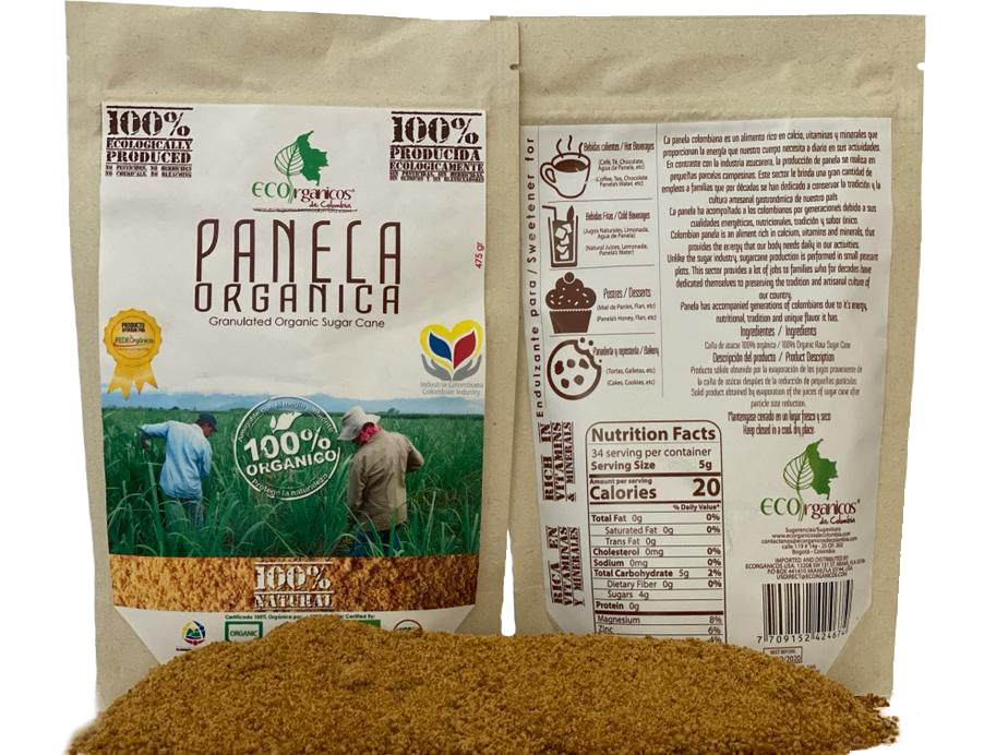 PANELA ORGÁNICA / ORGANIC RAW BROWN SUGAR – Ecorganicos de Colombia